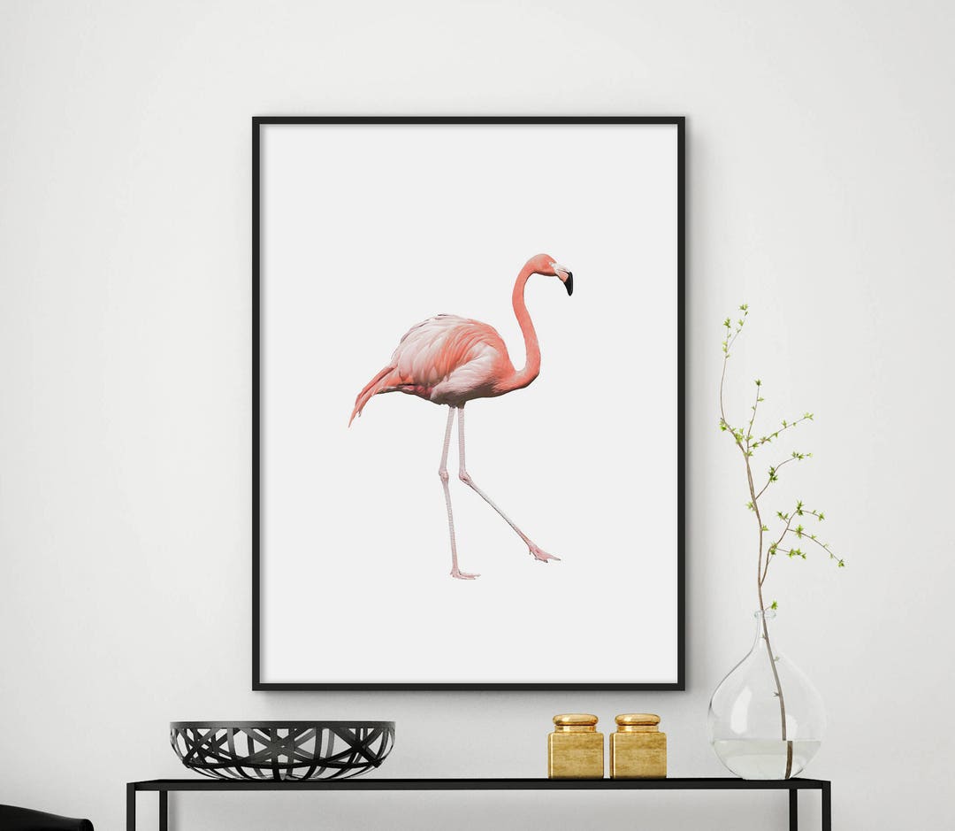 Flamingo Poster, Flamingo Print, Flamingo Wall Decor, Flamingo Art ...
