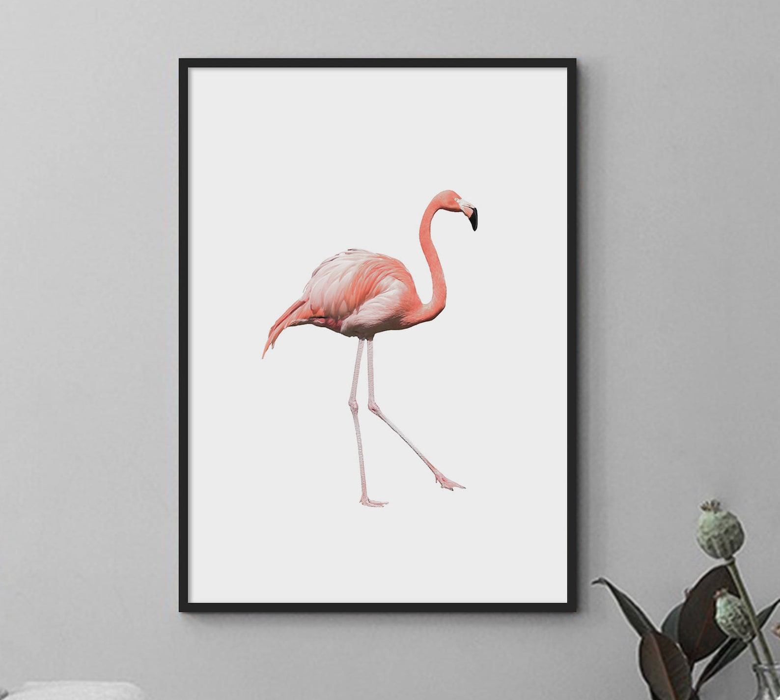 Flamingo Poster Flamingo Print Flamingo Wall Decor Flamingo | Etsy