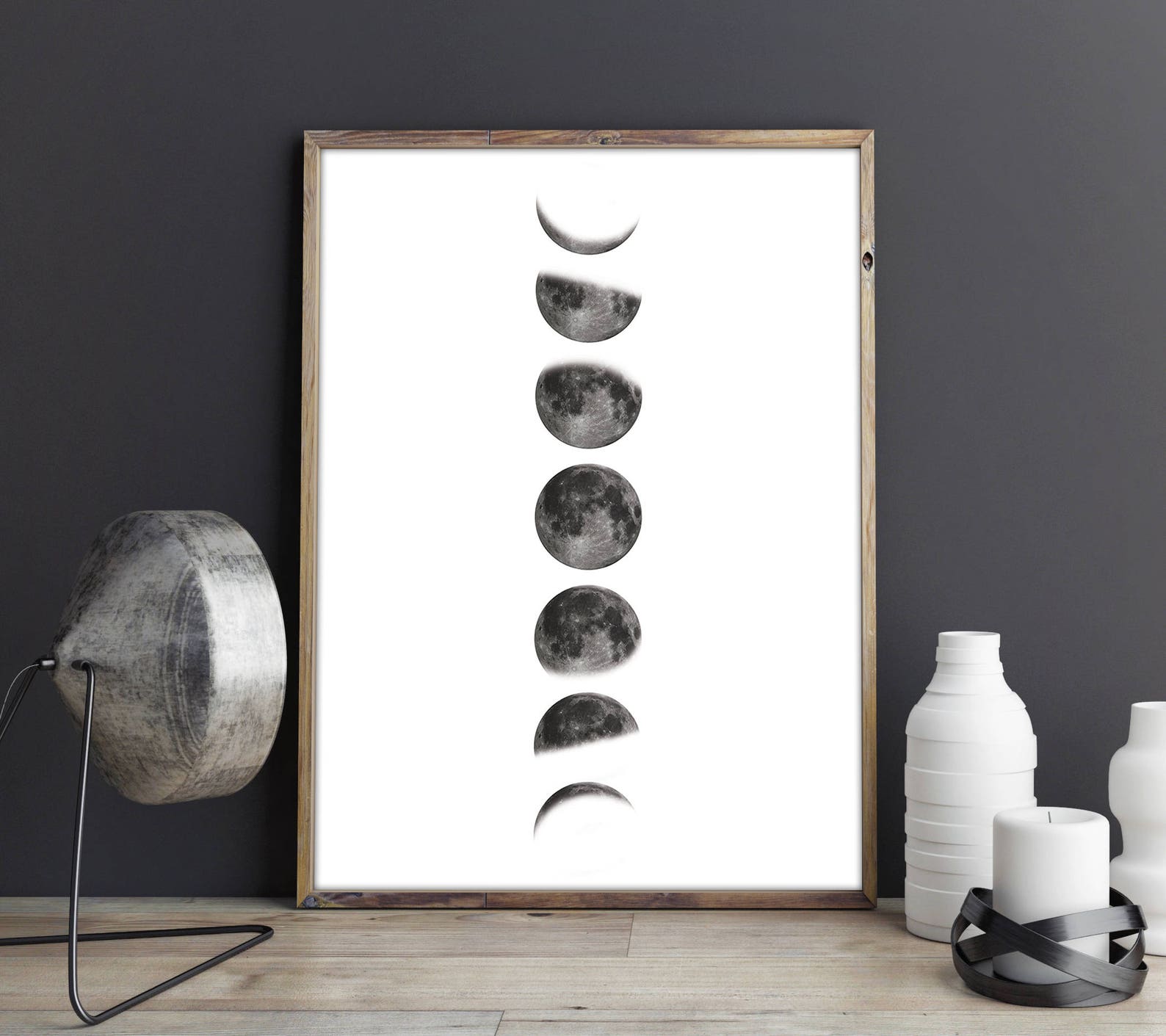 Moon Print Moon Poster Moon Phases Moon Phase Poster Moon | Etsy
