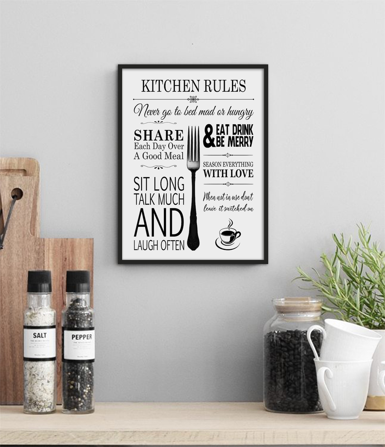Kitchen Rules Kitchen Sign Kitchen Decor Kitchen Rules - Etsy