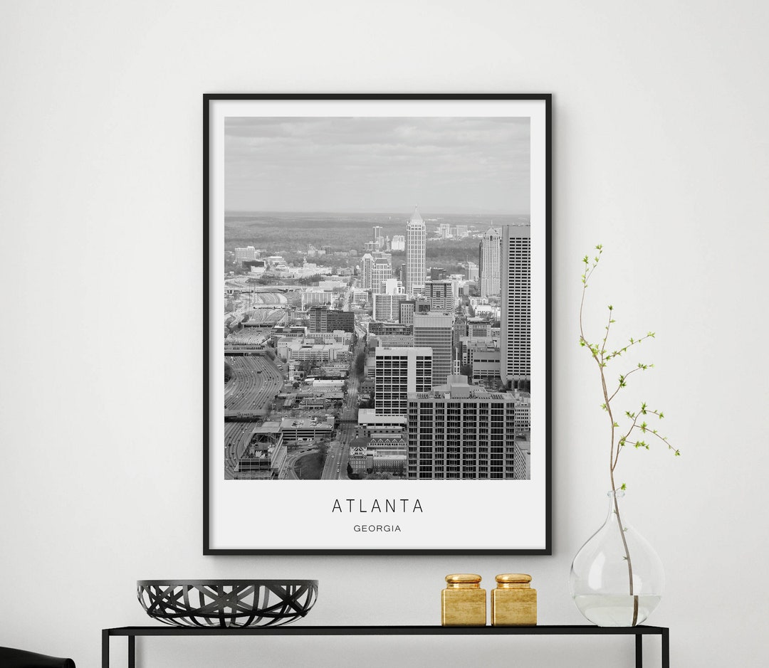 Atlanta City, Atlanta Print, Atlanta United, Atlanta Art, Atlanta City ...