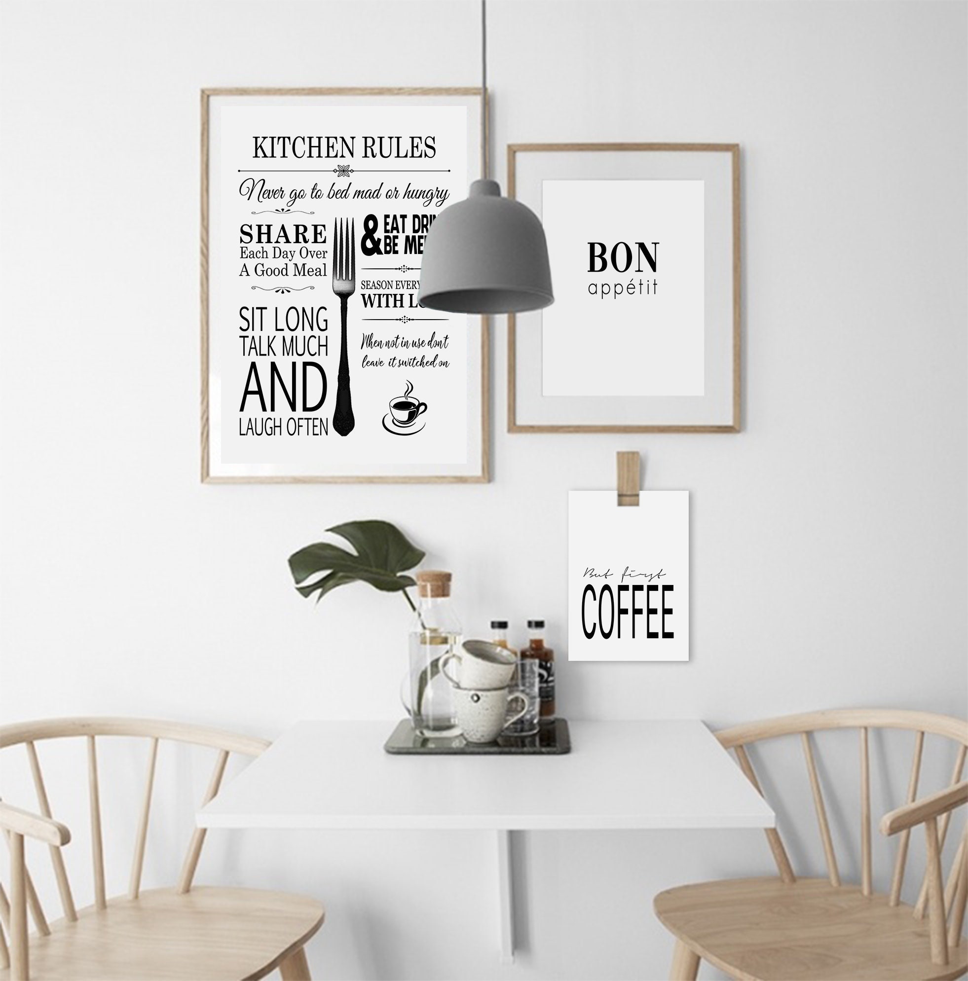 Kitchen Rules Kitchen Sign Kitchen Decor Kitchen Rules - Etsy