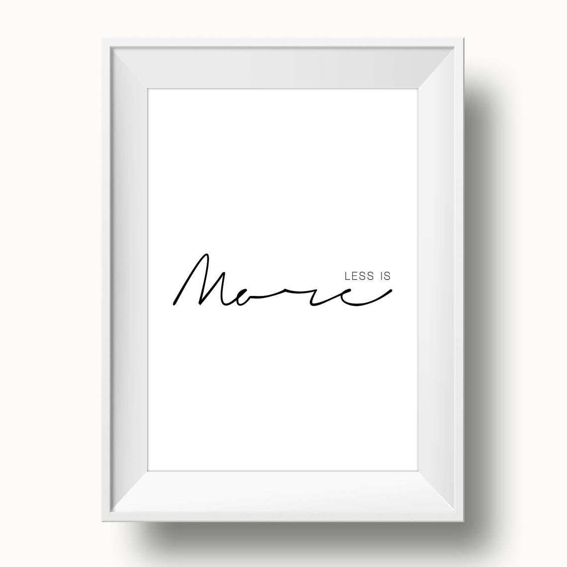 Sale Less is More Less is More Print Minimalist Poster | Etsy
