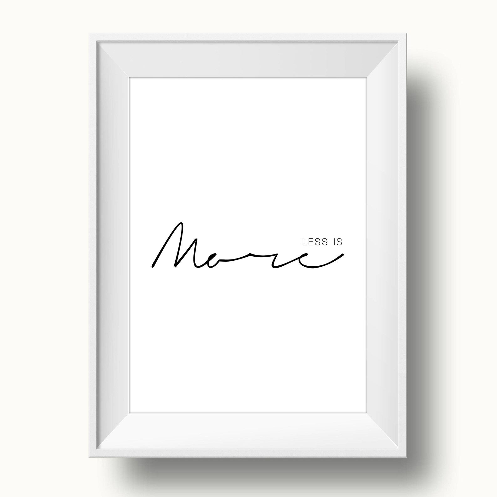 Sale Less is More Less is More Print Minimalist Poster | Etsy