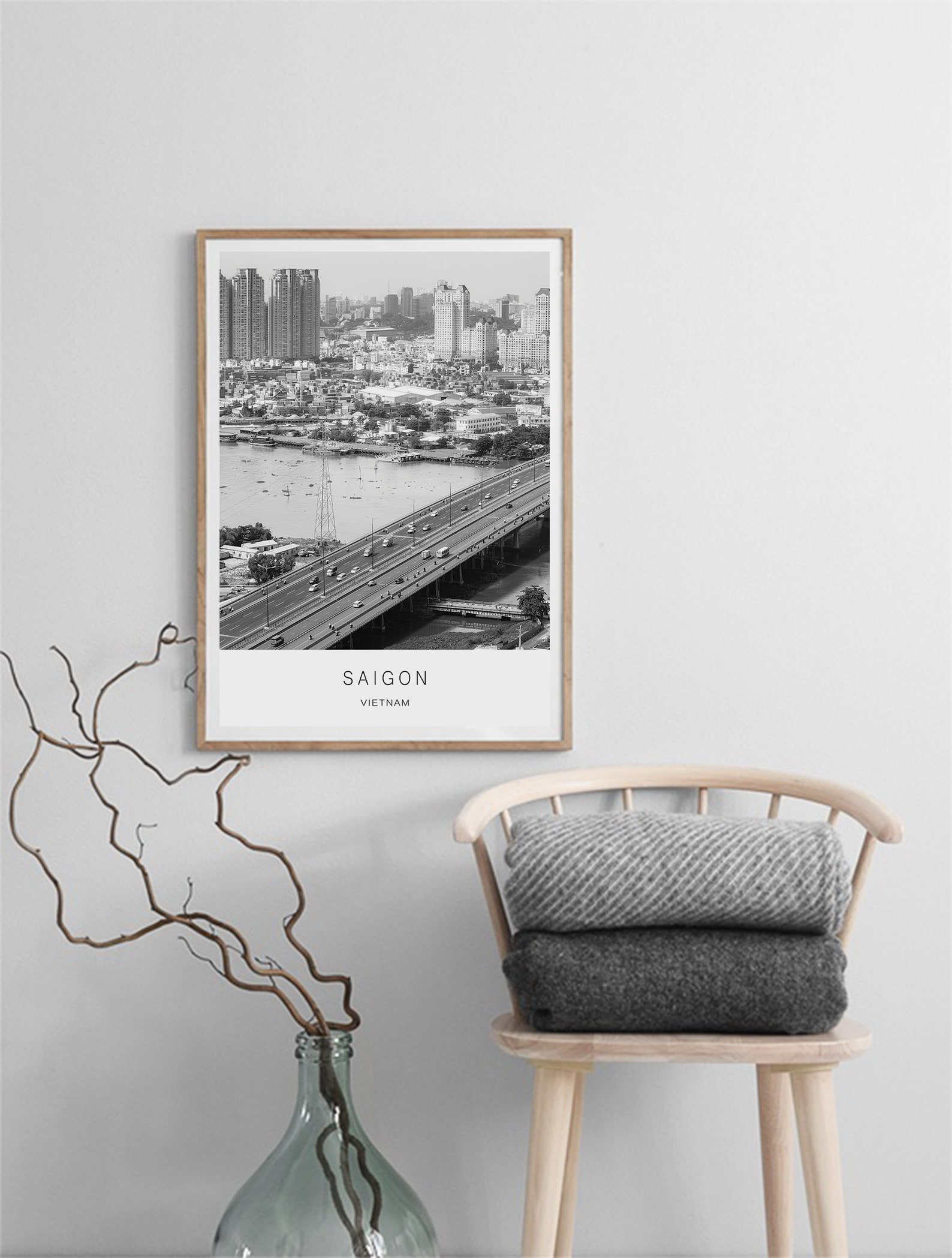 Saigon print Saigon poster Saigon wall art Saigon decor | Etsy