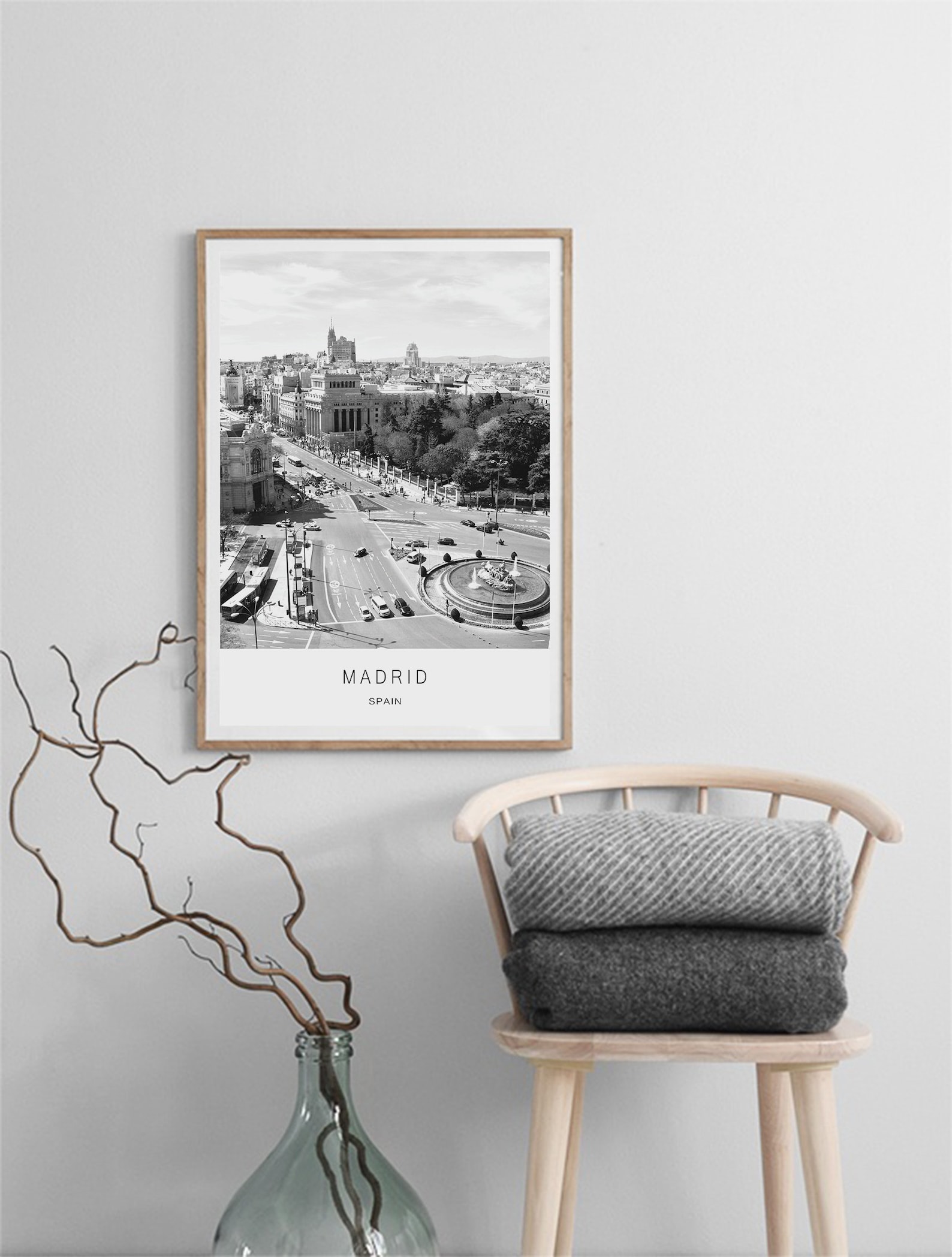 Madrid poster Madrid travel poster Madrid Spain Madrid | Etsy