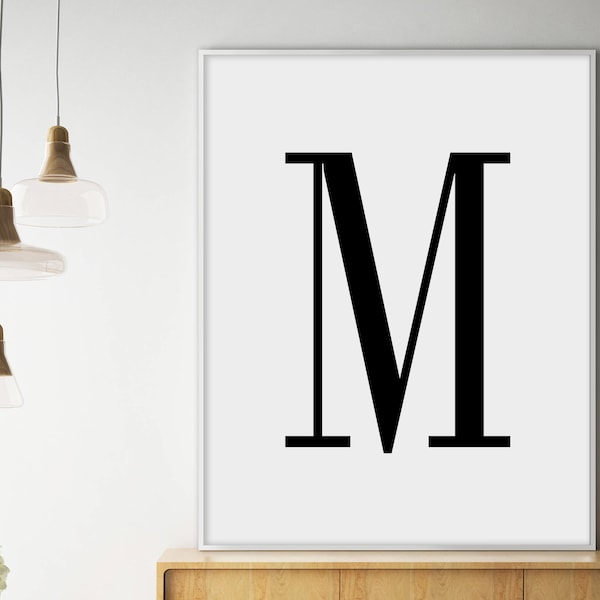 Letter M Print - Etsy