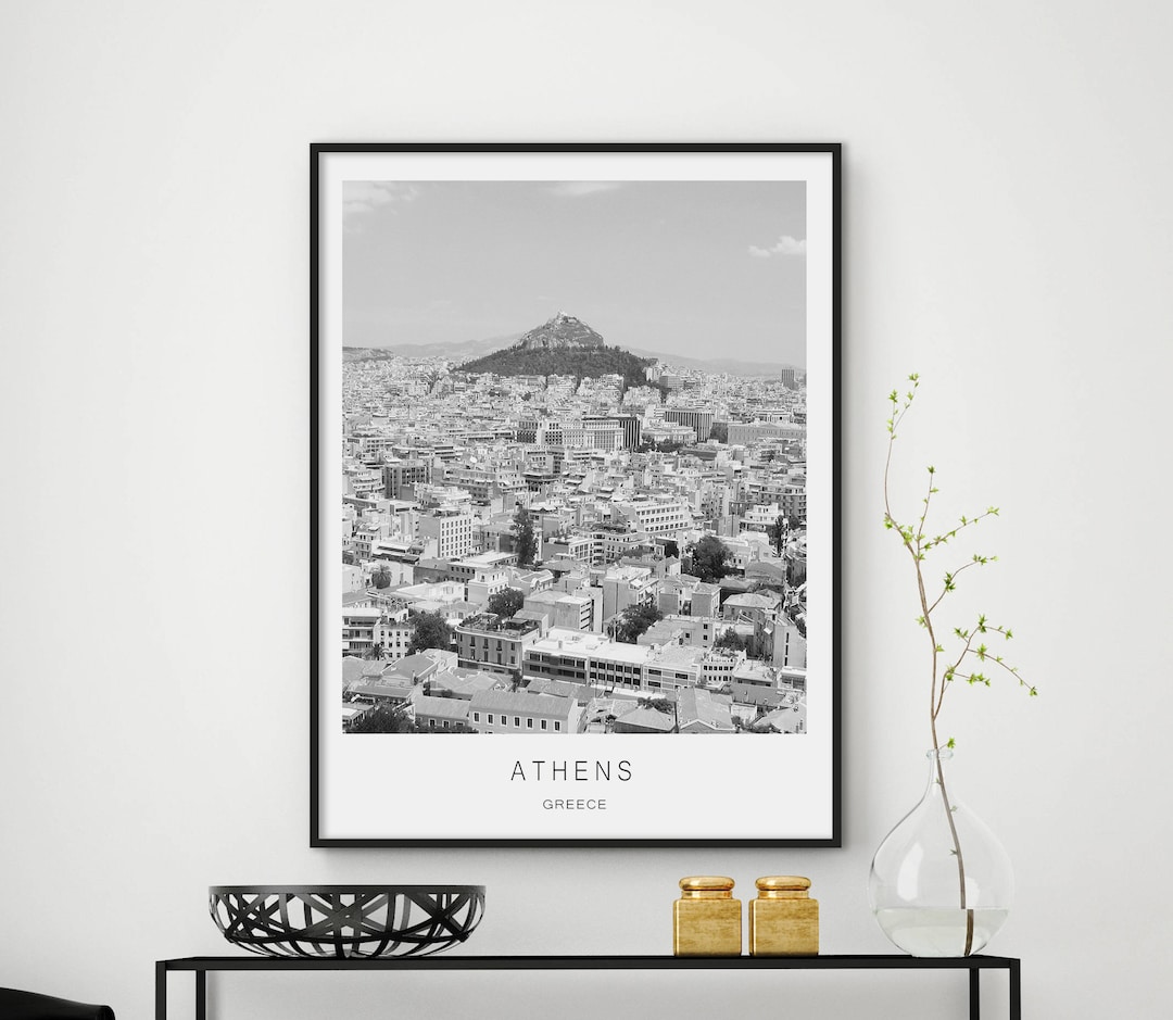 Athens Greese Print, Athens Poster, Athens Wall Art, City Poster, City ...