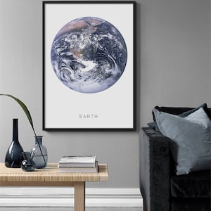 Earth Print, Earth Poster, Earth Photo, Minimalist Decor, Nature Print ...