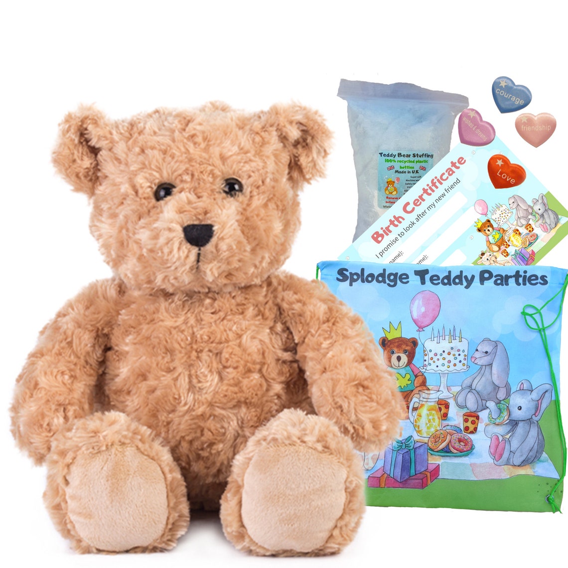 Build Make a Teddy Bear Kit Brown Classic Teddy Bear 16 Inch/40cm No ...