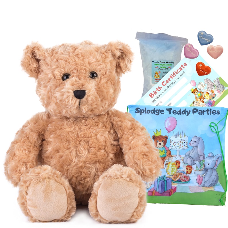 Build Make a Teddy Bear Kit Brown Classic Teddy Bear 16 Inch/40cm No Sew - Etsy