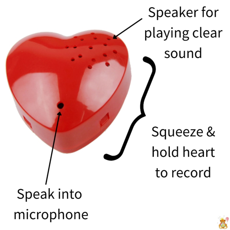 60 Second Heart-shaped Voice Recorder SOUND BOX All Craft Projects and ...