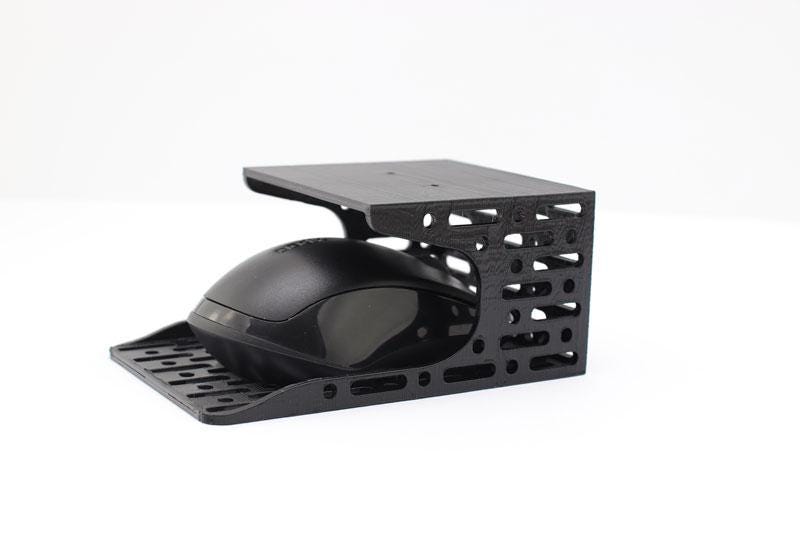 3D Printable Under Desk Mouse Holder - Mouse Holder STL File ...