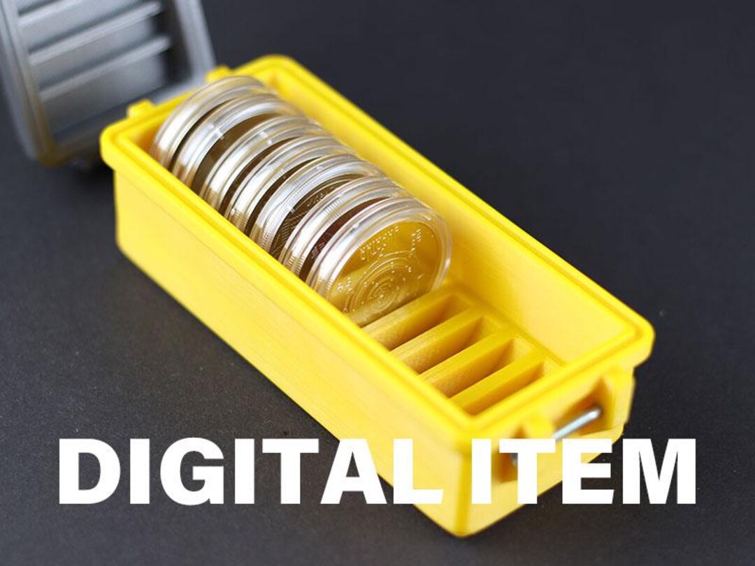 Digital Item STL File Coin Organizer for 12 Coins (up to 40mm) | 3D ...