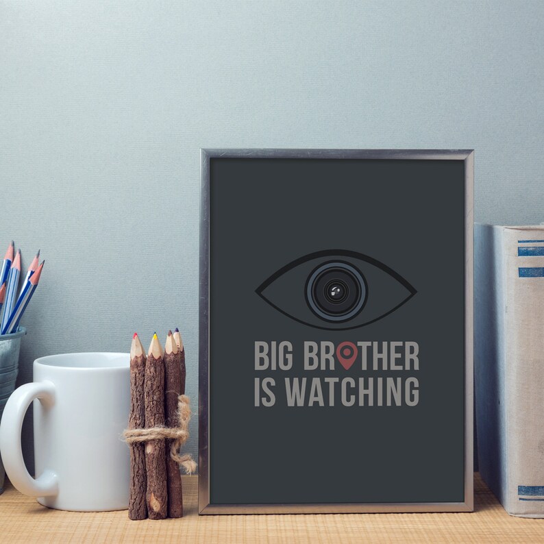 Digital Printable Poster Big Brother is Watching - Etsy