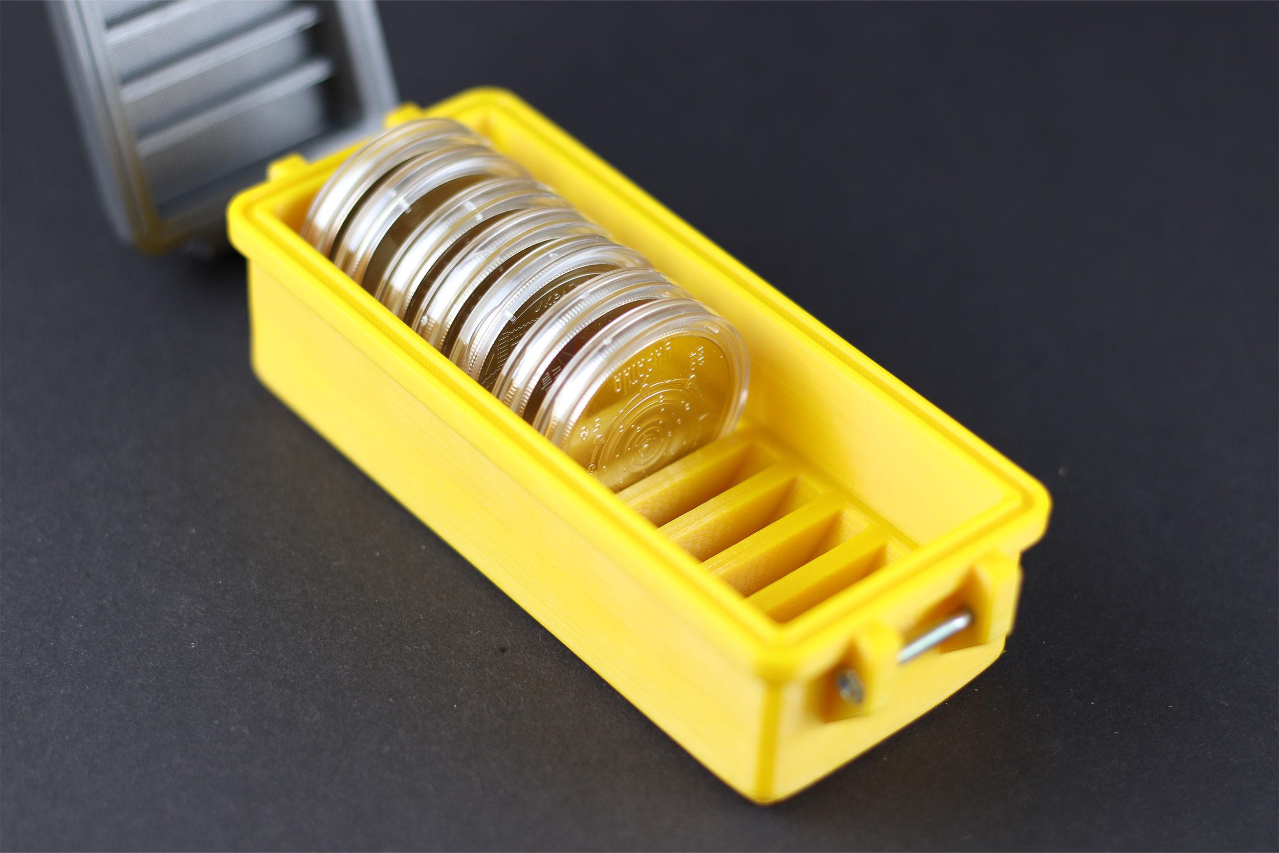 Digital Item STL File Coin Organizer for 12 Coins (up to 40mm) | 3D ...