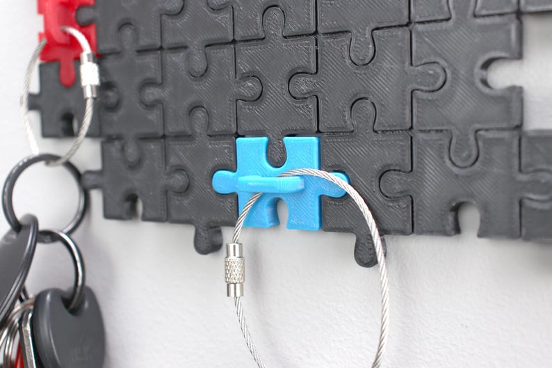 3D Printable Wall Key Holder Puzzle - Housekeeper - STL File Key Holder ...