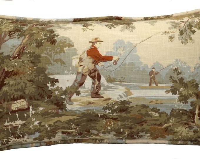 Wool Pillow, Fish Pillow, Cabin Decor, Lodge Decor, Fishing Lodge ...