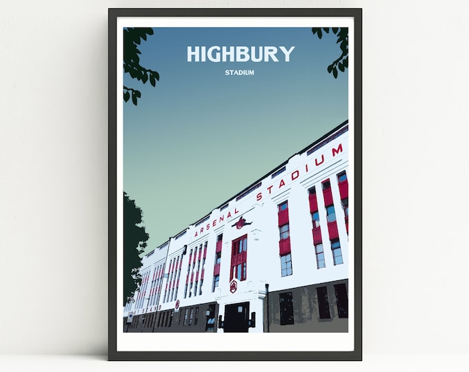 Highbury Arsenal Print - Etsy UK