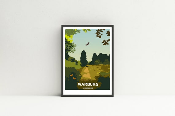 Art Print/poster of Warburg Nature Reserve in Bix Bottom | Etsy