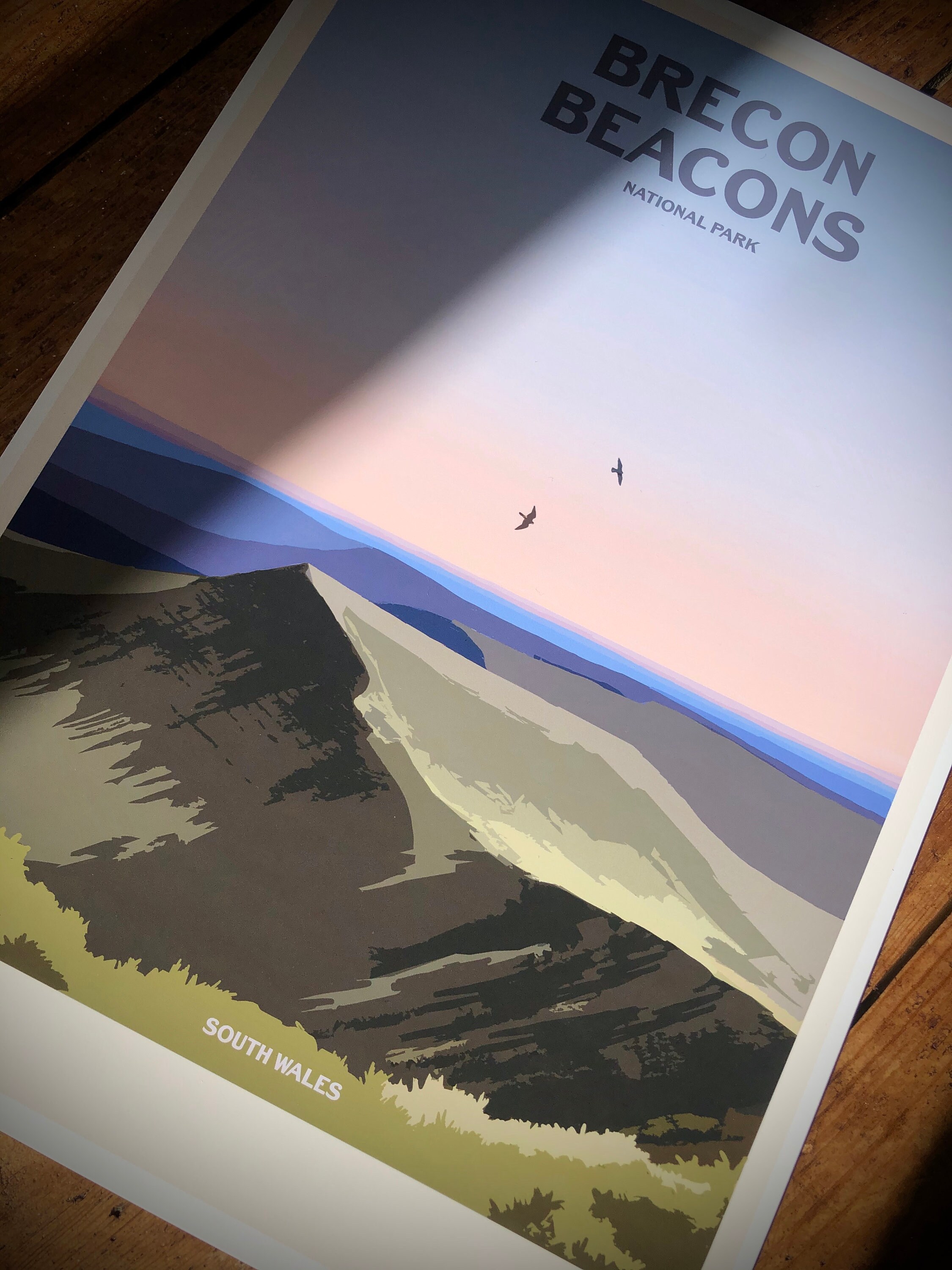Brecon Beacons Print, National Park Print, Wales Print. - Etsy UK