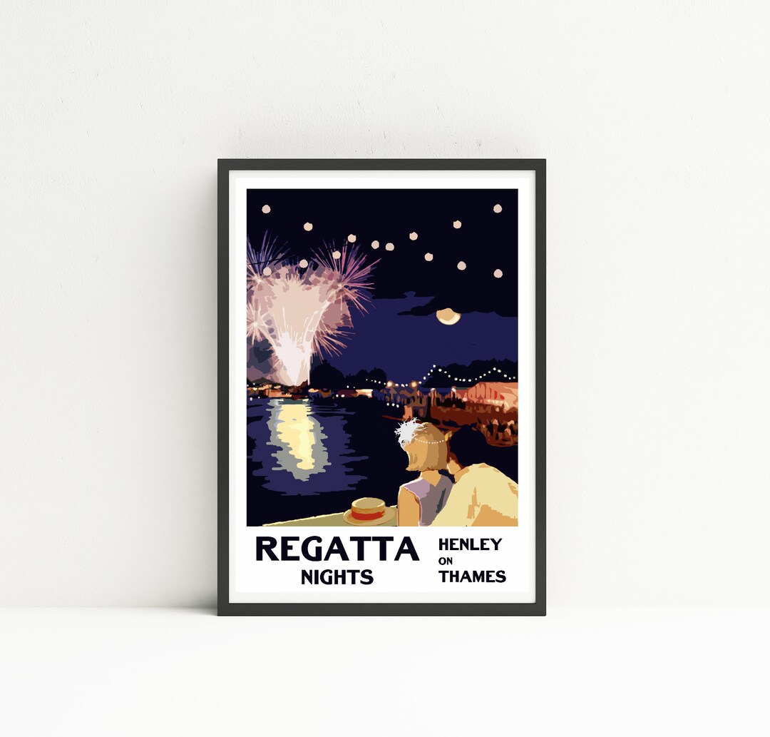Limited Edition Henley Royal Regatta Art Print/poster. Travel Poster ...