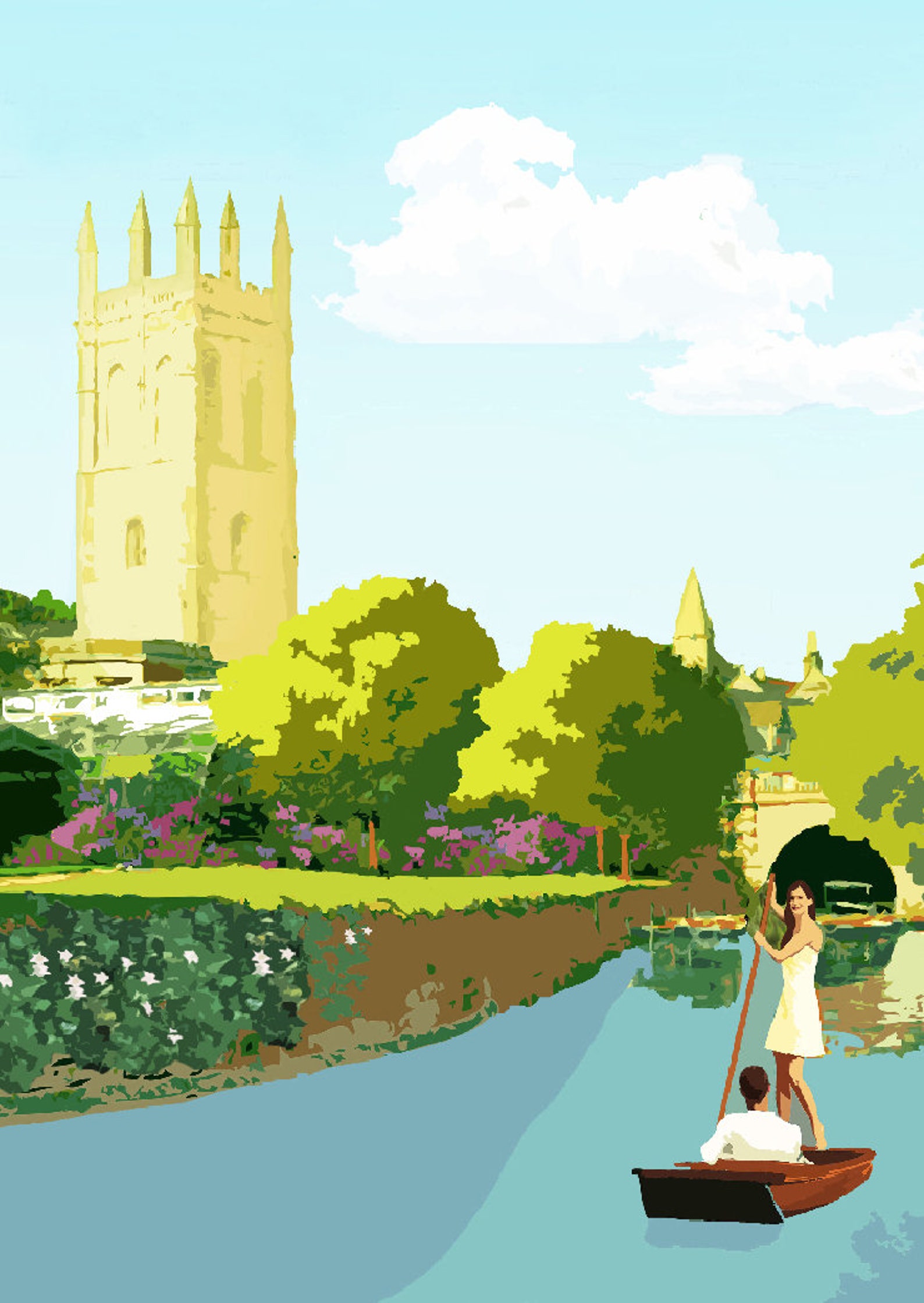 Oxford Print Oxford University Poster Unframed Oxford Print. - Etsy UK