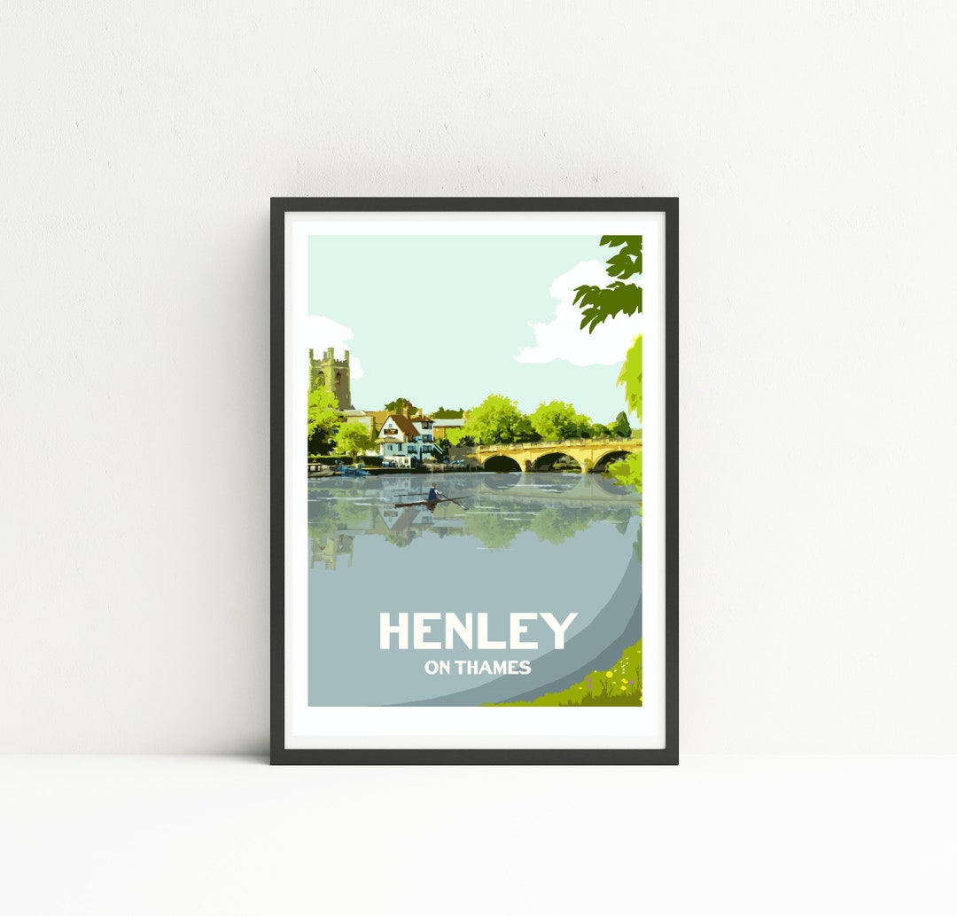 Henley Print, Henley-on-thames, Regatta Print - Etsy UK