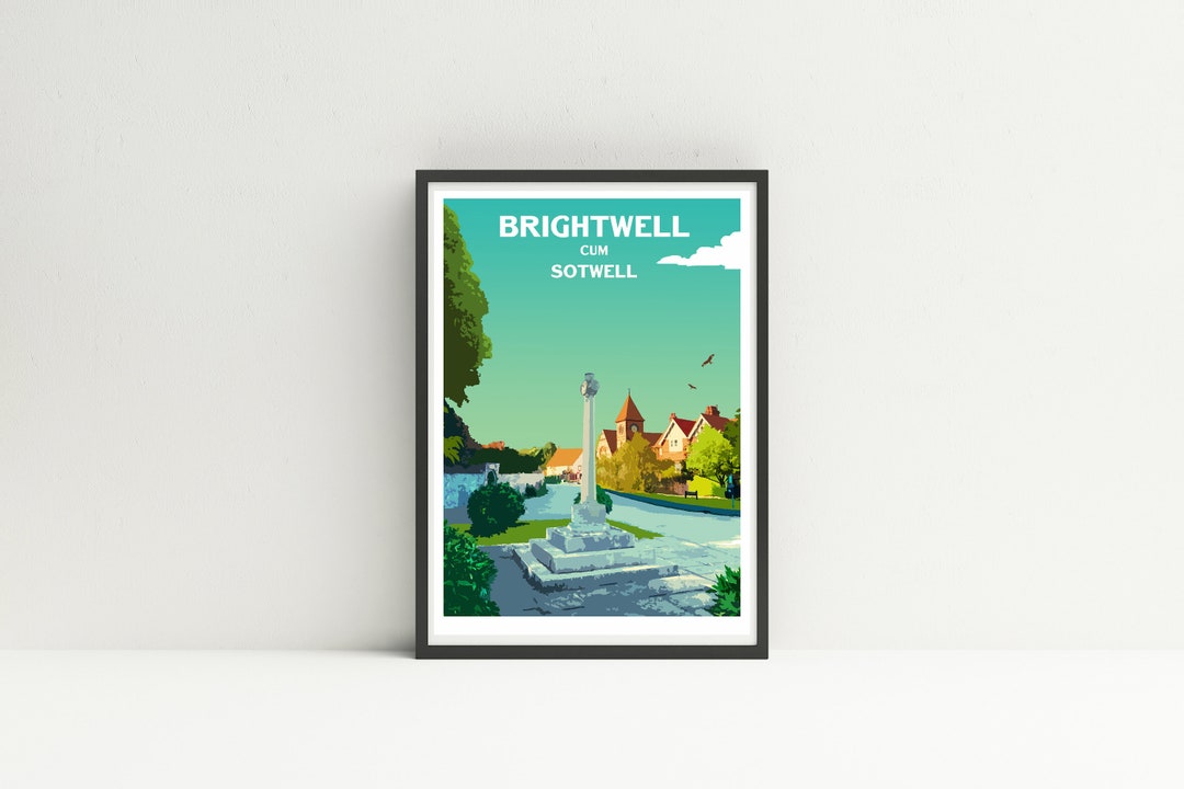 Brightwell Print Brightwell-cum-sotwell Oxfordshire Print - Etsy UK