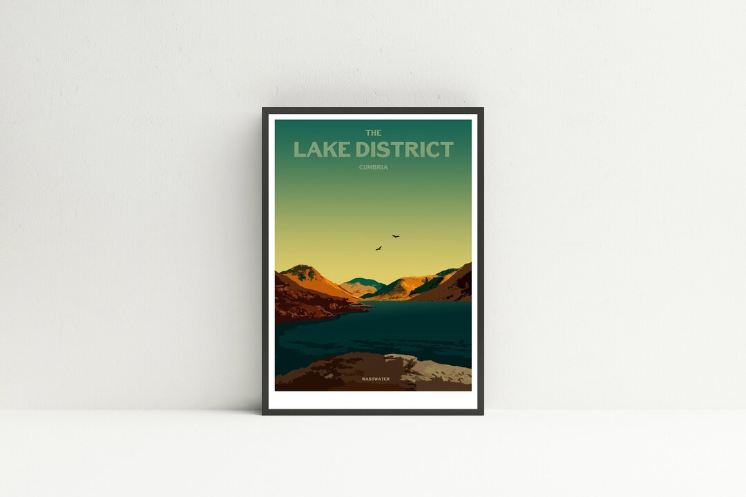 Lake District Print, Wastwater Print, Unframed Art Print. - Etsy