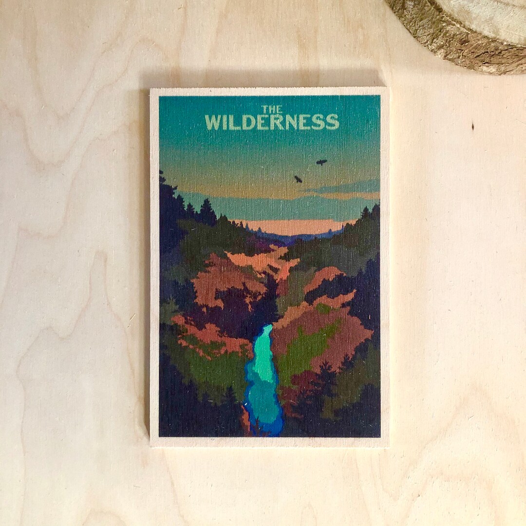 Wilderness Wooden Postcard - Etsy