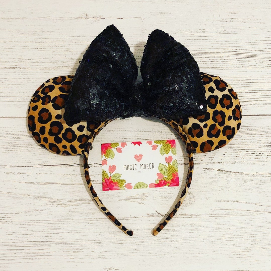 Leopard Print Mouse Ears - Etsy