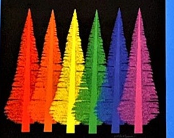 Rainbow Pride Sunset Art Print, Lgbt Pride Poster Wall Art for Home ...