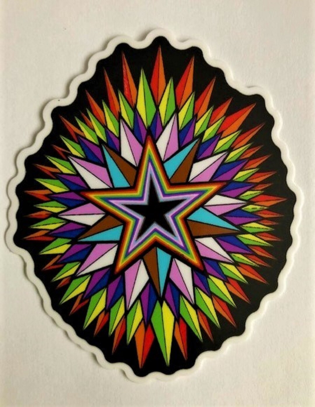 Starburst Pride Sticker, Gay Pride Sticker, Gay Pride, Gay Rainbow ...