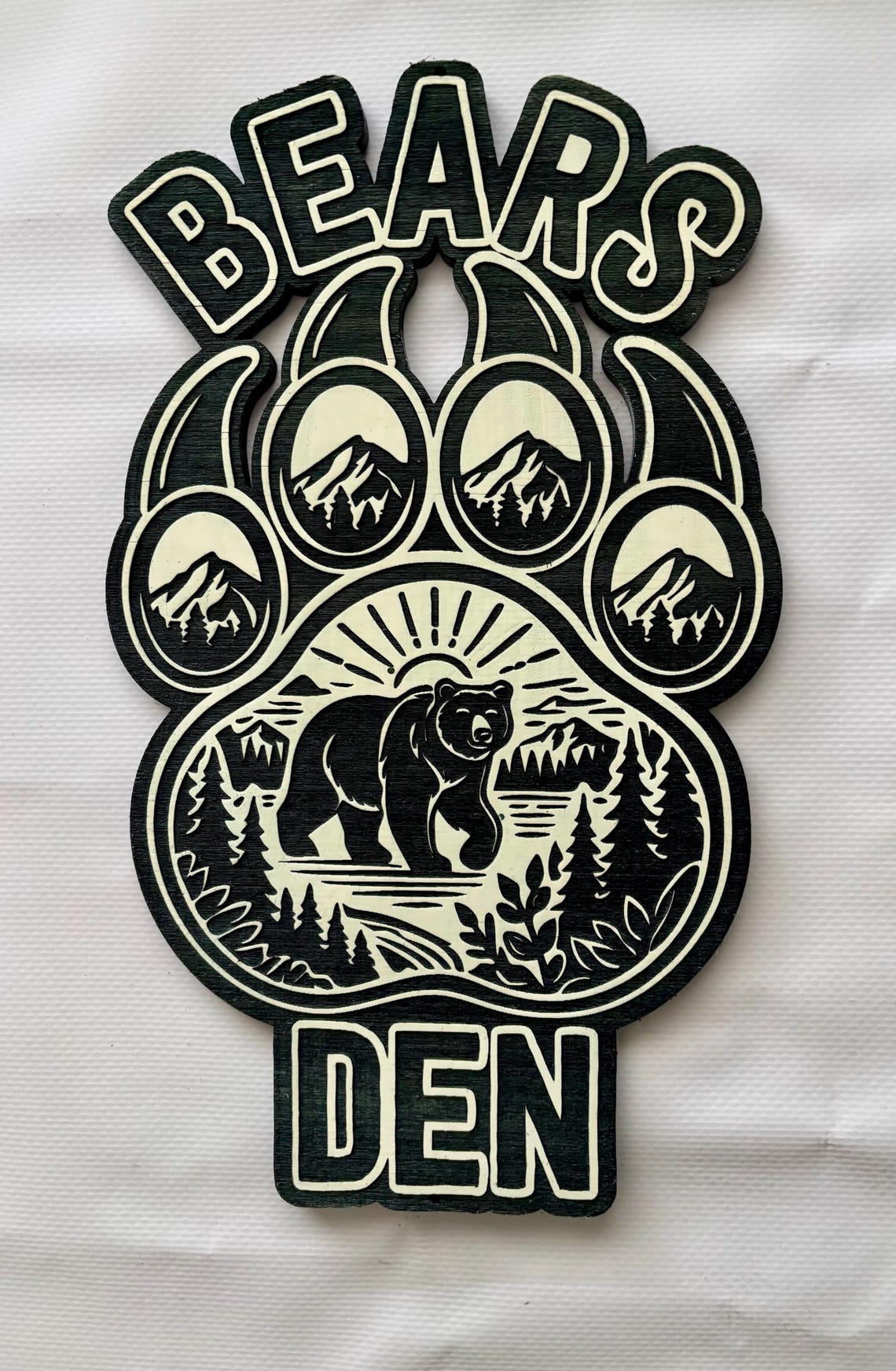 Custom Bears Den Sign: Gay Bear Bar, Bear Paw Decor - Etsy