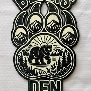 Custom Bears Den Sign: Gay Bear Bar, Bear Paw Decor - Etsy