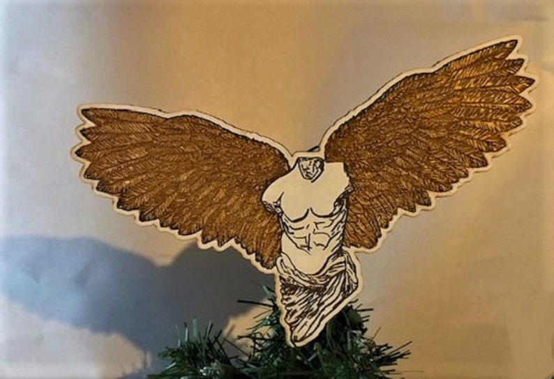 Male Angel Tree Topper Male Angel Topper Wood Male Angel - Etsy