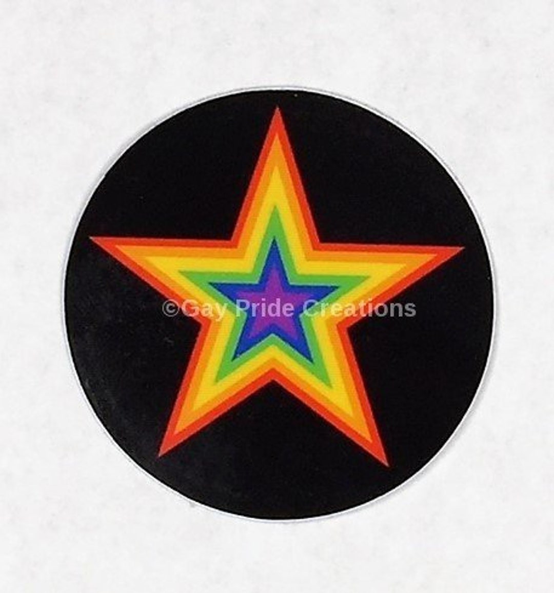 Gay Pride Sticker, Pride Star Sticker, Gay Star Sticker,gay Pride ...