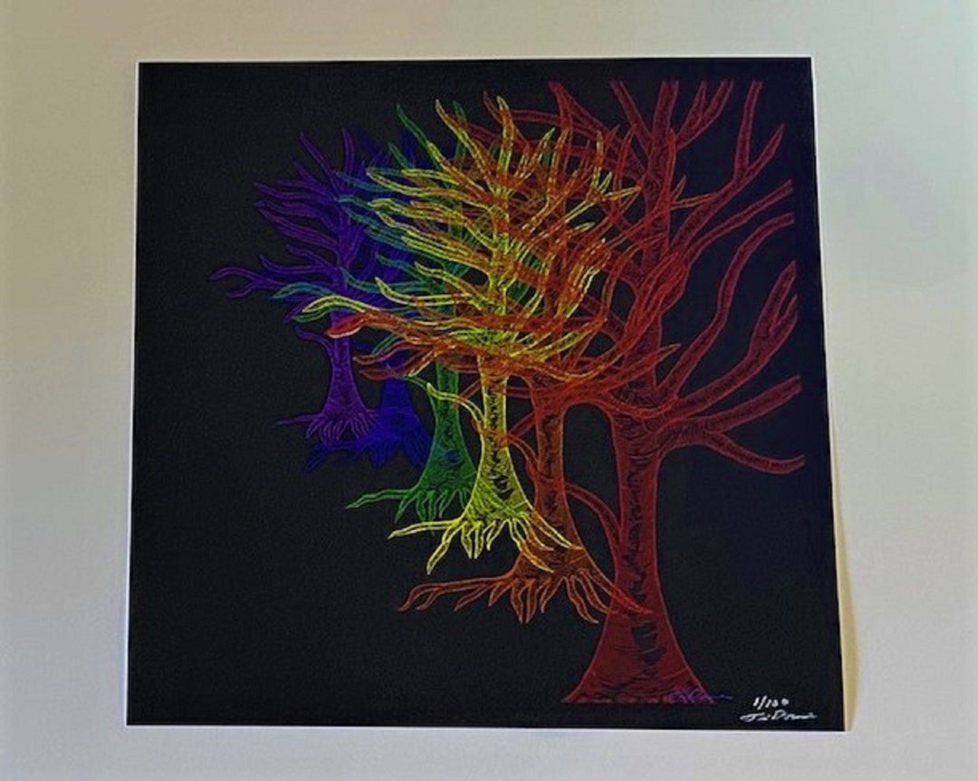 Rainbow Trees, Tree of Life Art, Rainbow Art, Gay Pride Art, Gay Pride ...