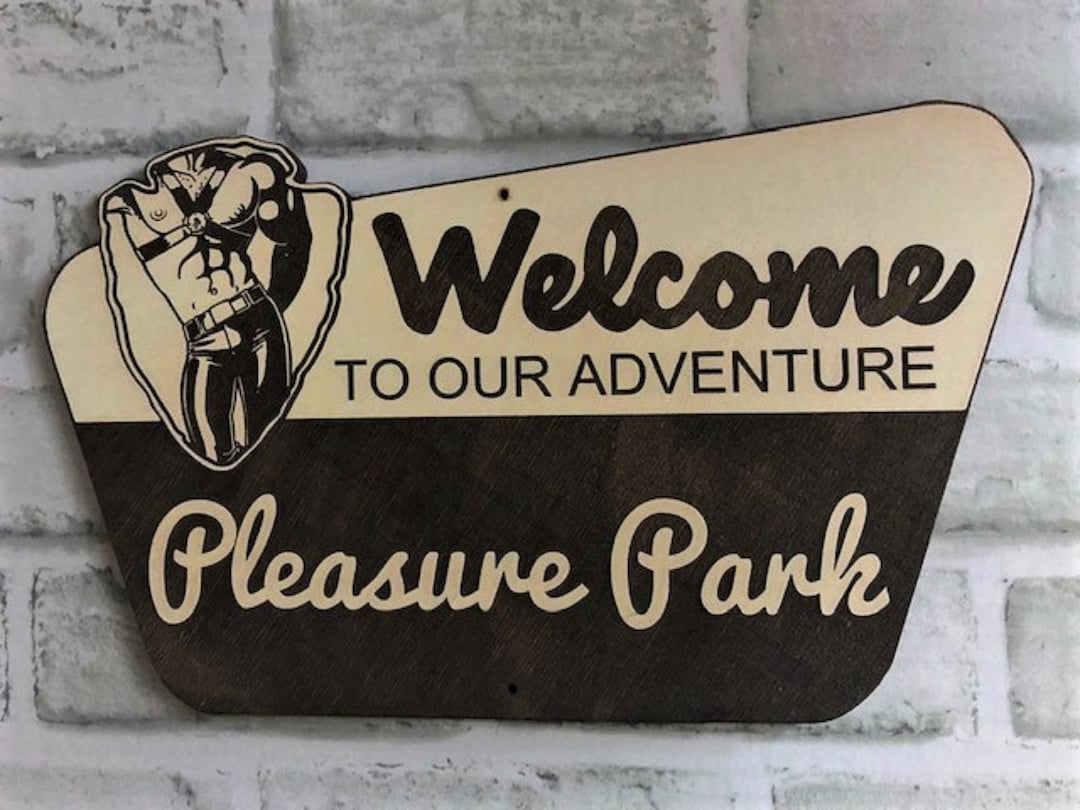 Pleasure Park Sign, Pleasure Park, Custom Finland Sign, Tom of Finland ...