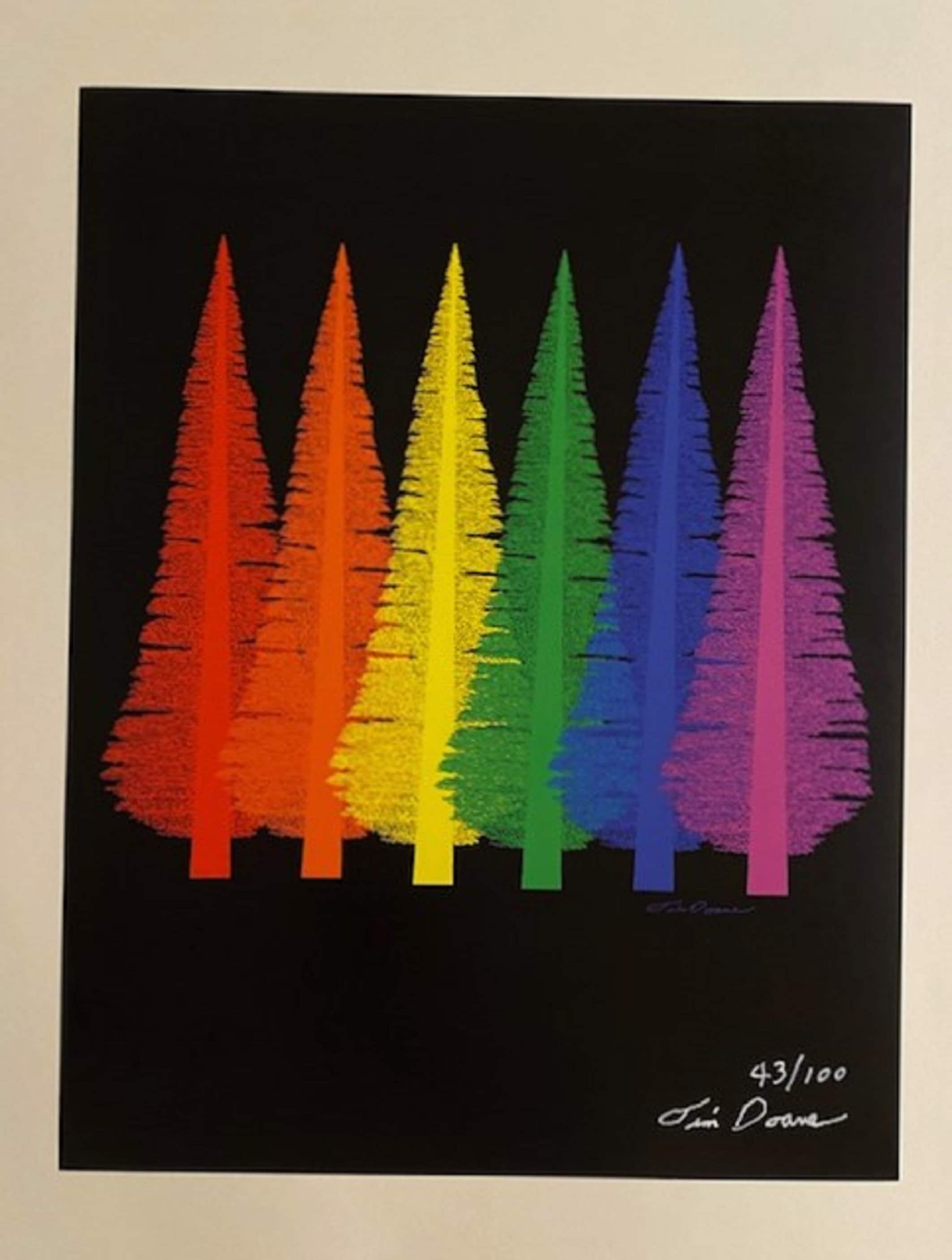The Pines Print Pride Pines The Pines Pride Tree Art | Etsy