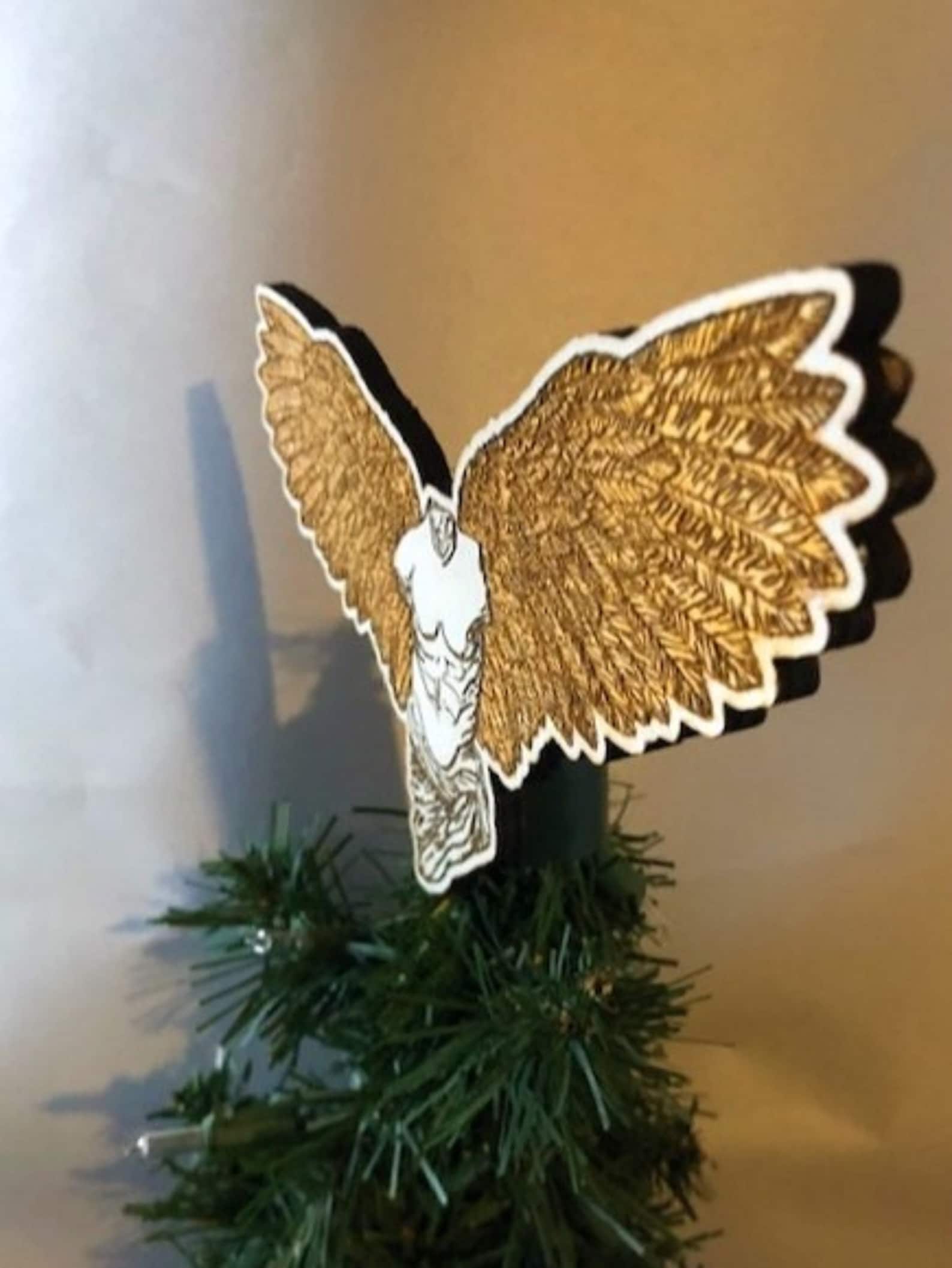 Male Angel Tree Topper Male Angel Topper Wood Male Angel - Etsy