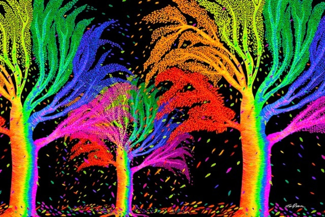 Rainbow Tree Art Print: Signed Pride Decor (9x13 Inches) - Etsy
