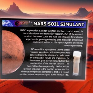 TWIN PACK - Lunar and Martian Soil Simulants as Used by NASA - Etsy