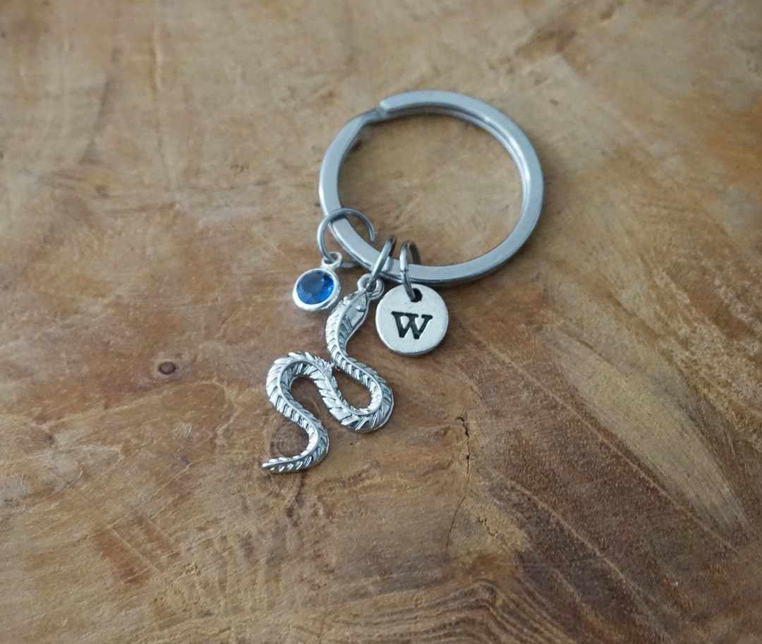 Snake Keychain Snake Keyring Snake Gift Custom Keychain Personalized ...