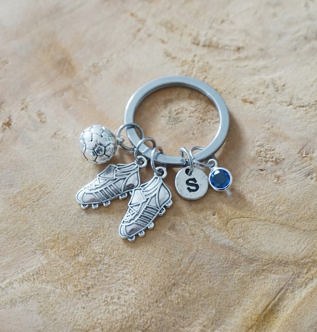 Football Keychain Foot Keyring Footballer Gift Custom Keychain ...