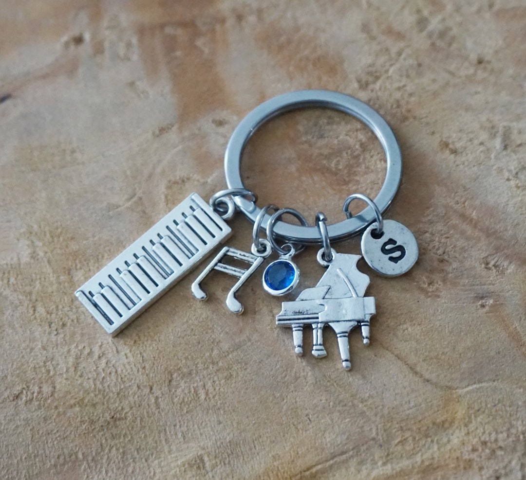 Piano Keychain Music Keychain Piano Music Key Ring Pianist Key Ring ...