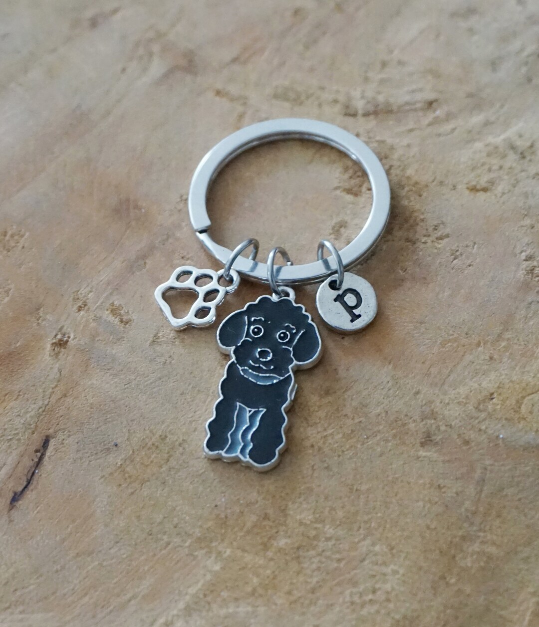Poodle Keychain Dog Lover Poodle Key Ring Dog Animal Key Ring Dog ...