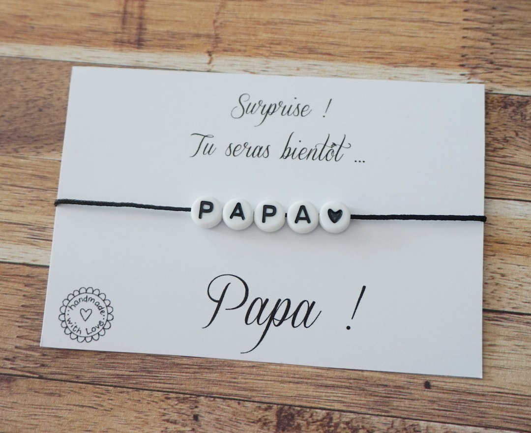 Future Dad Promoted Dad Pregnancy Announcement Dad Bracelet ...