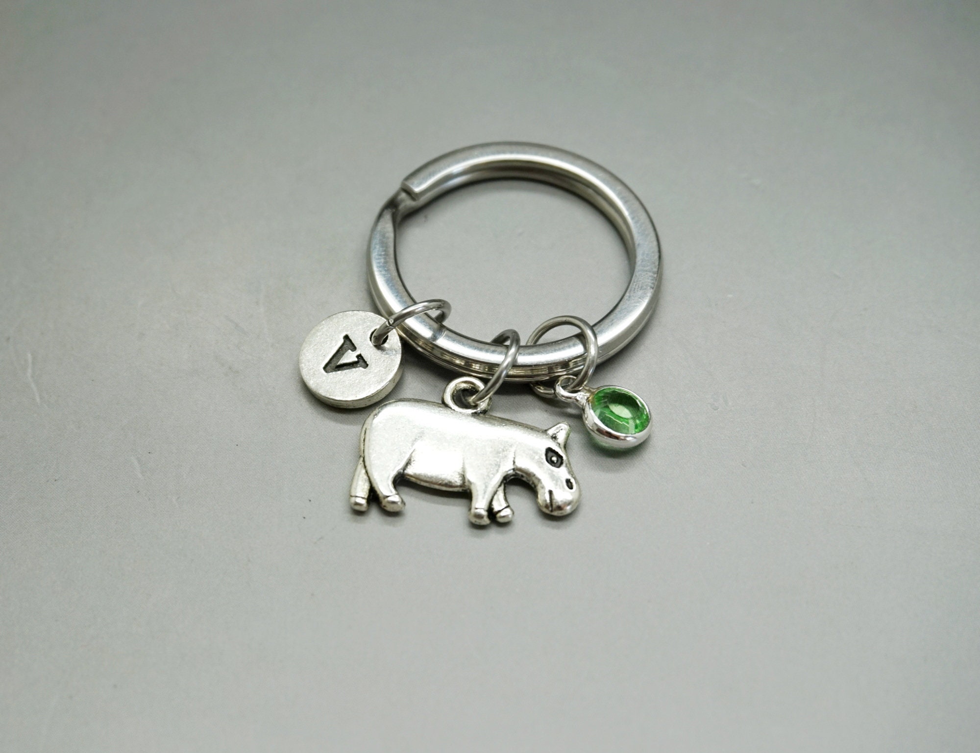Hippo keychain hippo gift Hippopotamus keyring custom | Etsy
